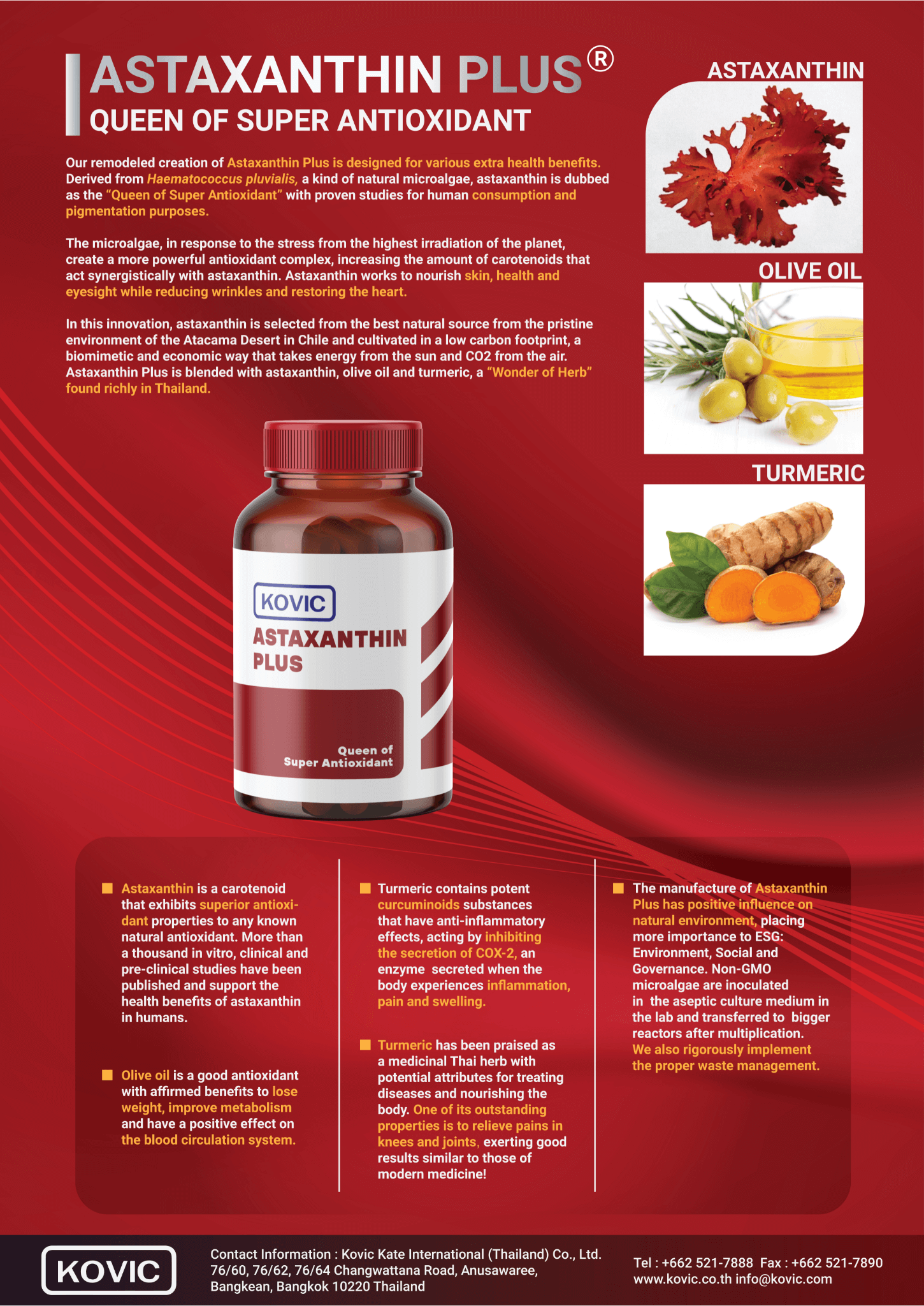 Astaxanthin Plus Queen of Antioxidants - Food Supplement | Cosmetic | Thai herb products OEM ...